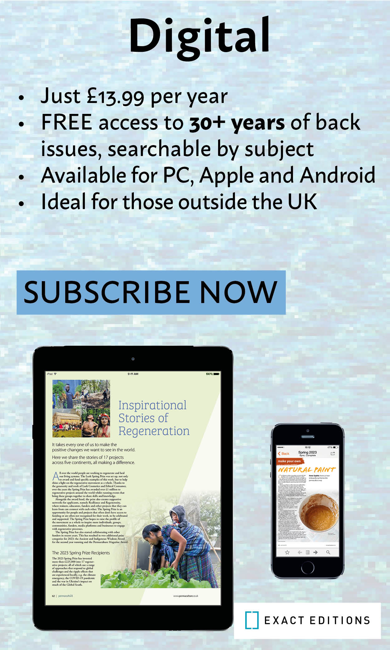 Subscribe to Permaculture magazine - Permaculture